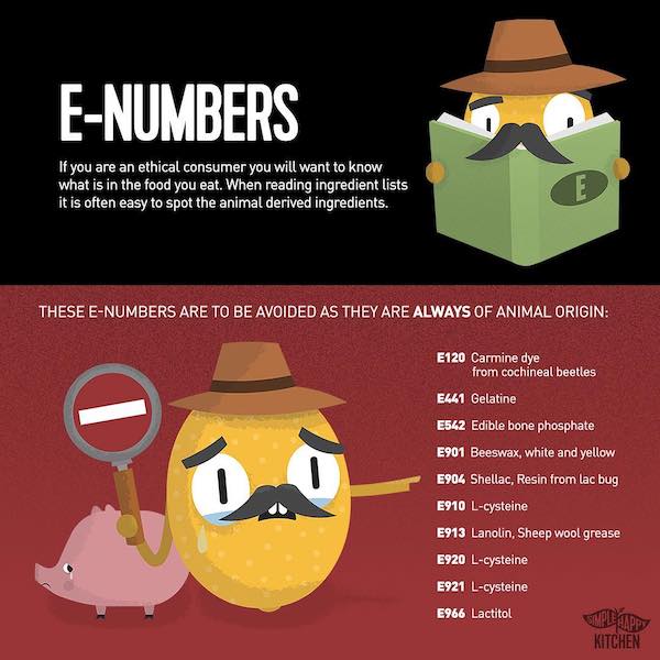 Read The E numbers To Find Non vegan Ingredients Simple Happy Kitchen