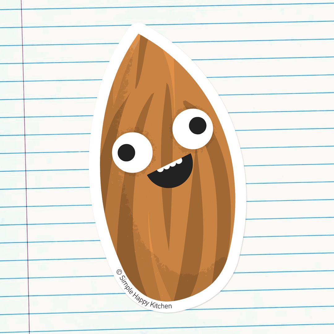 Funny Stickers | Almond. Skateboard And Computer Stickers