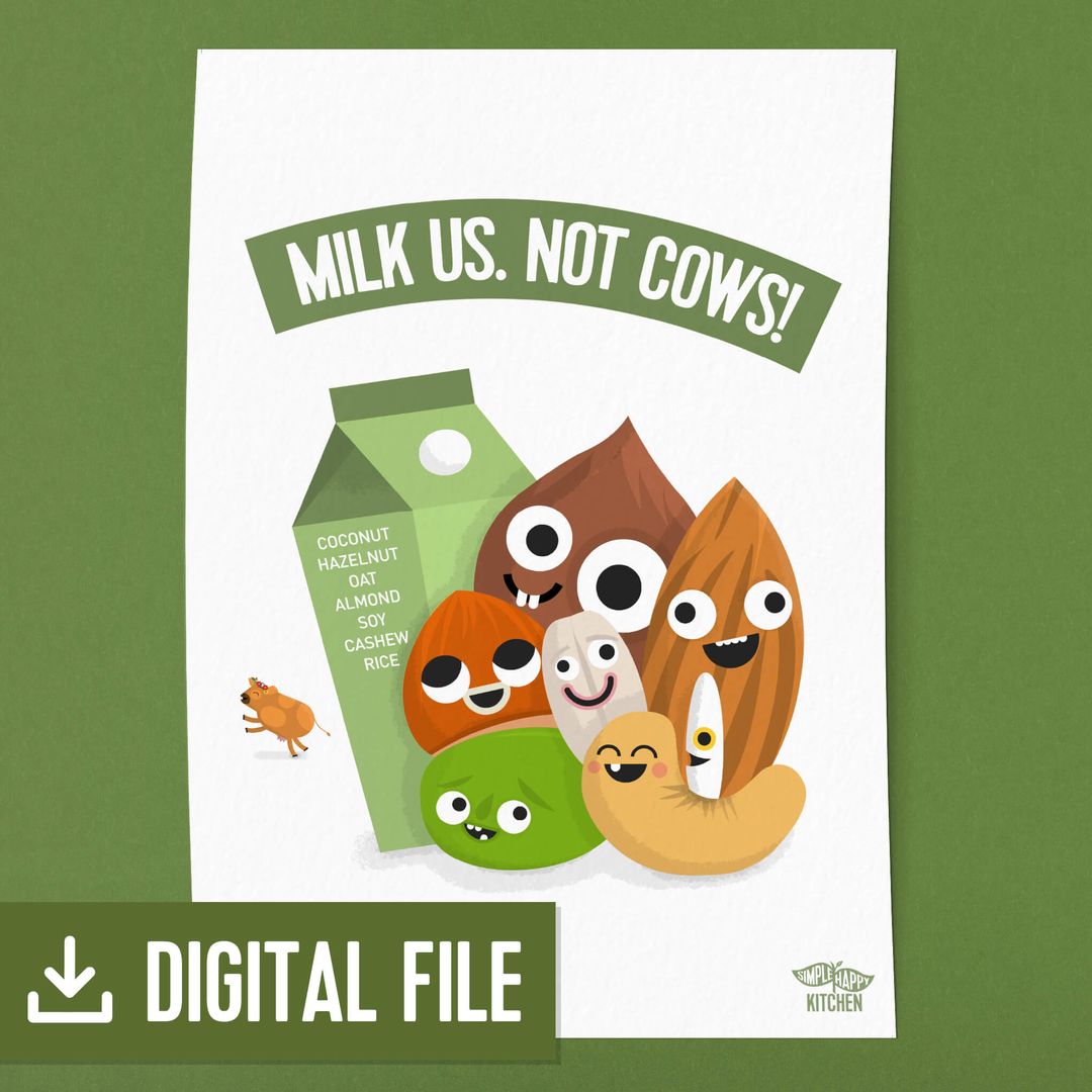 Milk Us. Not Cows! - Digital Download Poster