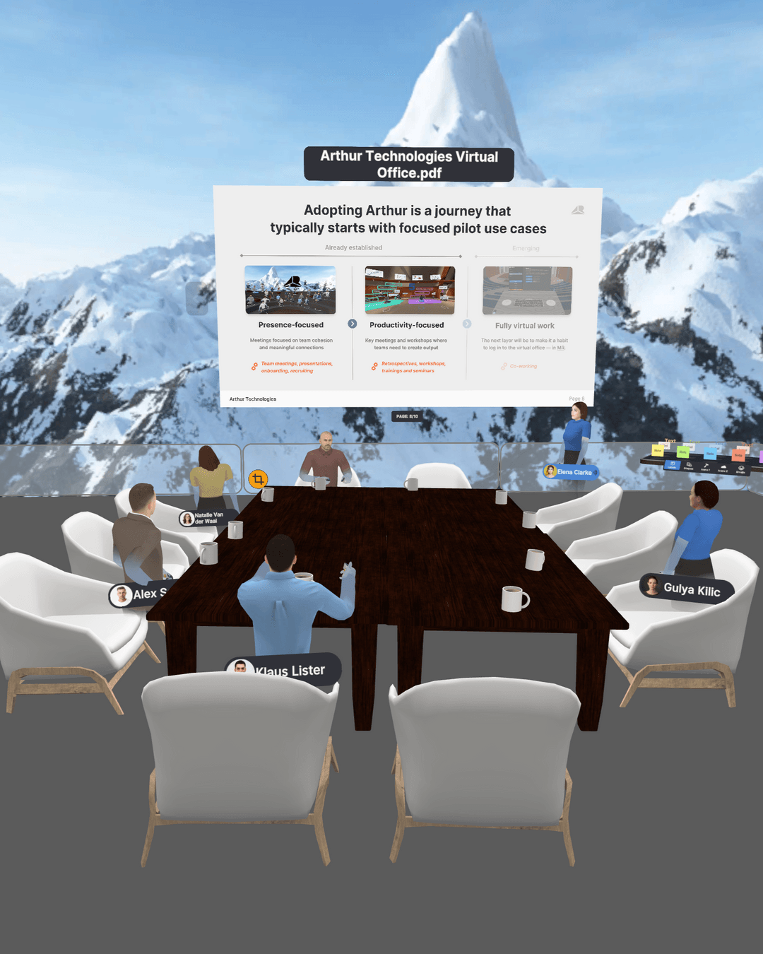 Arthur: Helping you meet and collaborate in VR