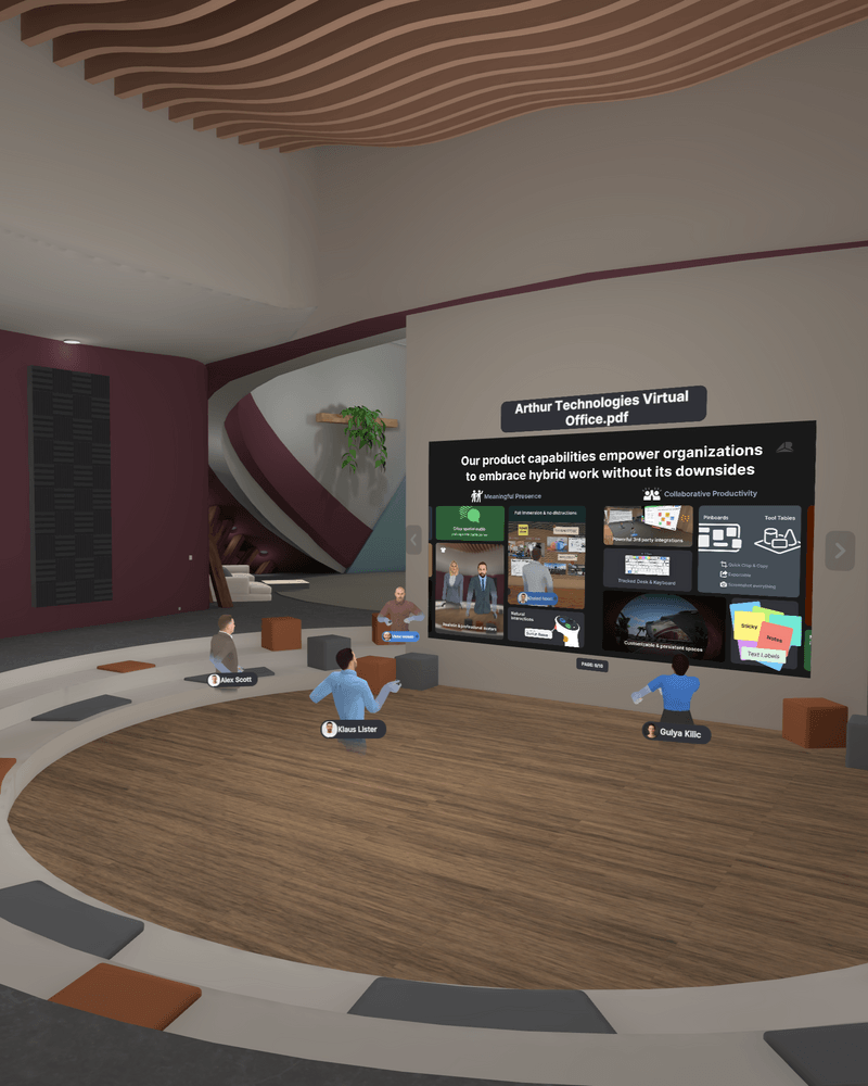 Arthur: Helping you meet and collaborate in VR