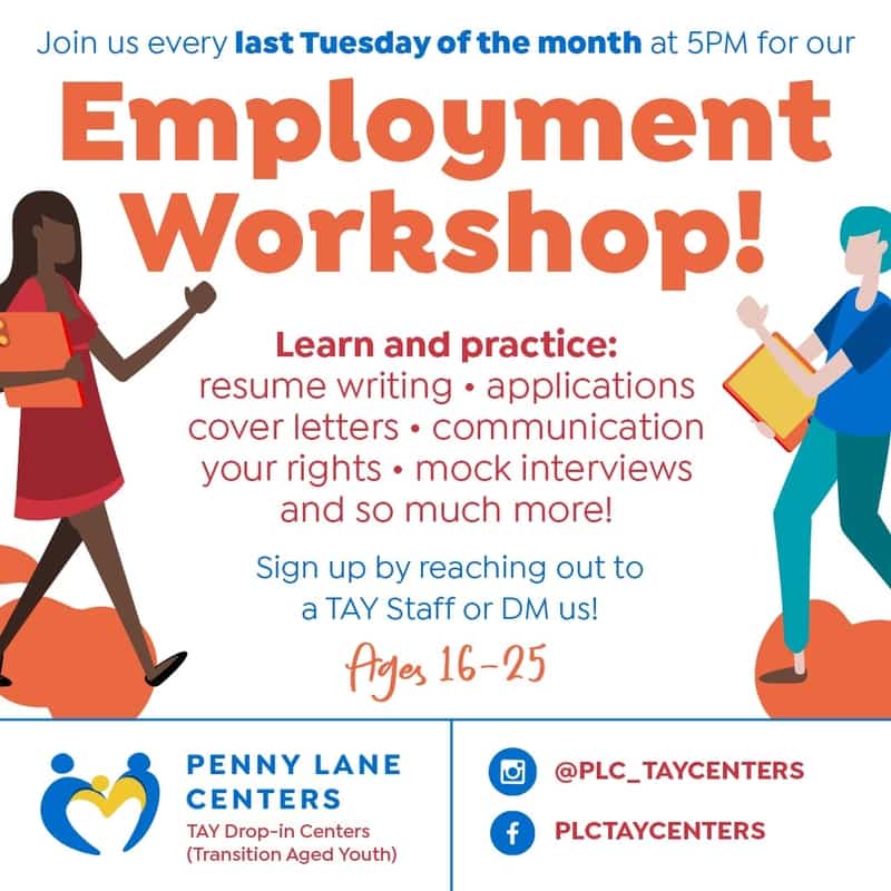 Transition Age Youth (TAY) Drop in Centers