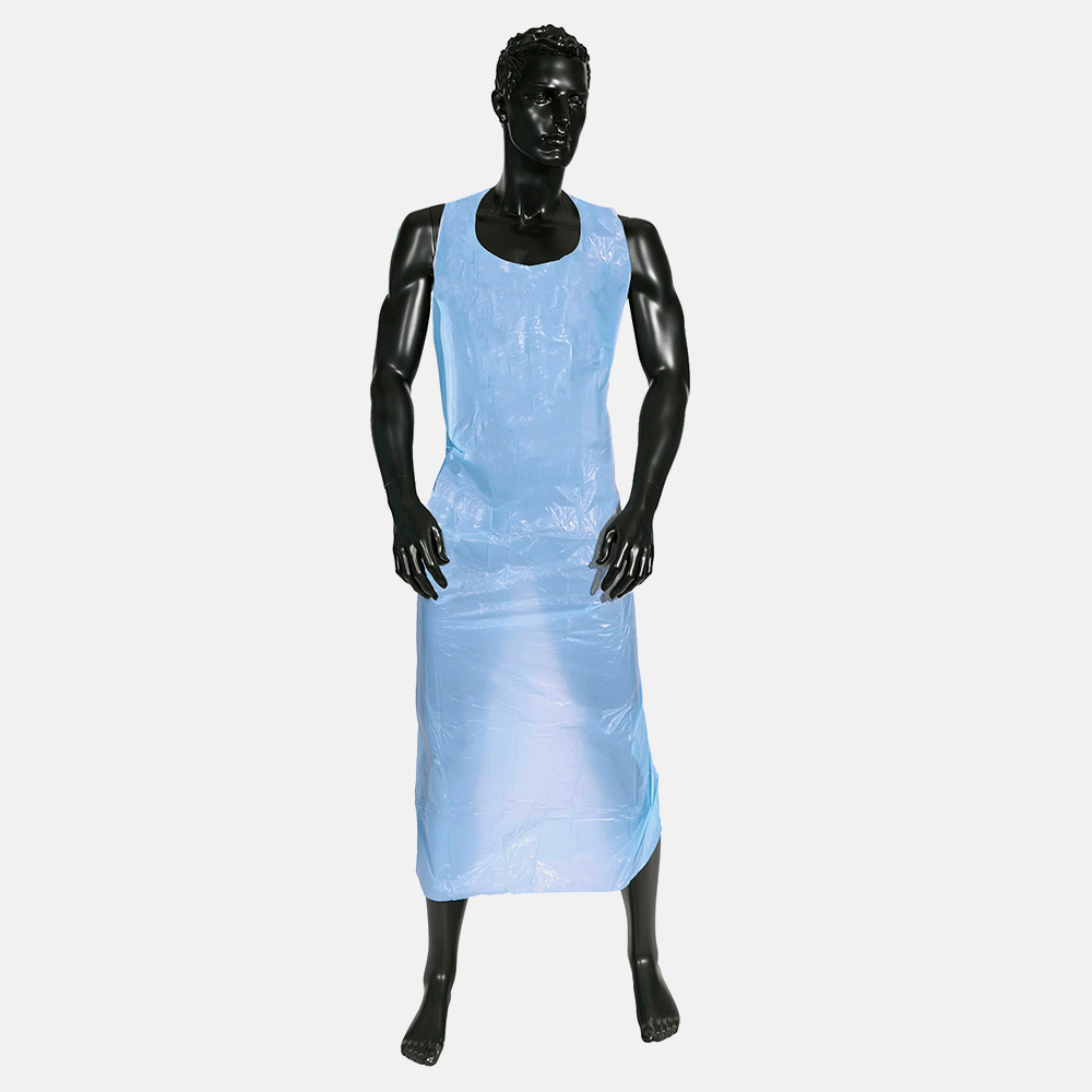 ULTRA HEALTH Disposable Apron PE Blue Bulk Pack