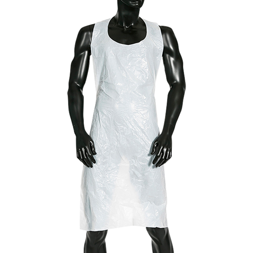 ULTRA HEALTH Disposable Apron PE White Bulk Pack