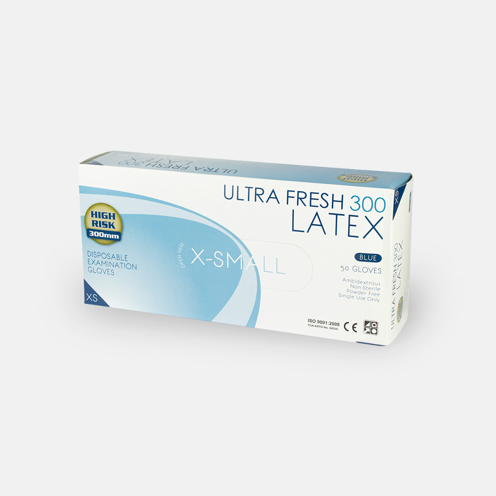 Ultra Touch Nitrile Blue Powder Free Gloves