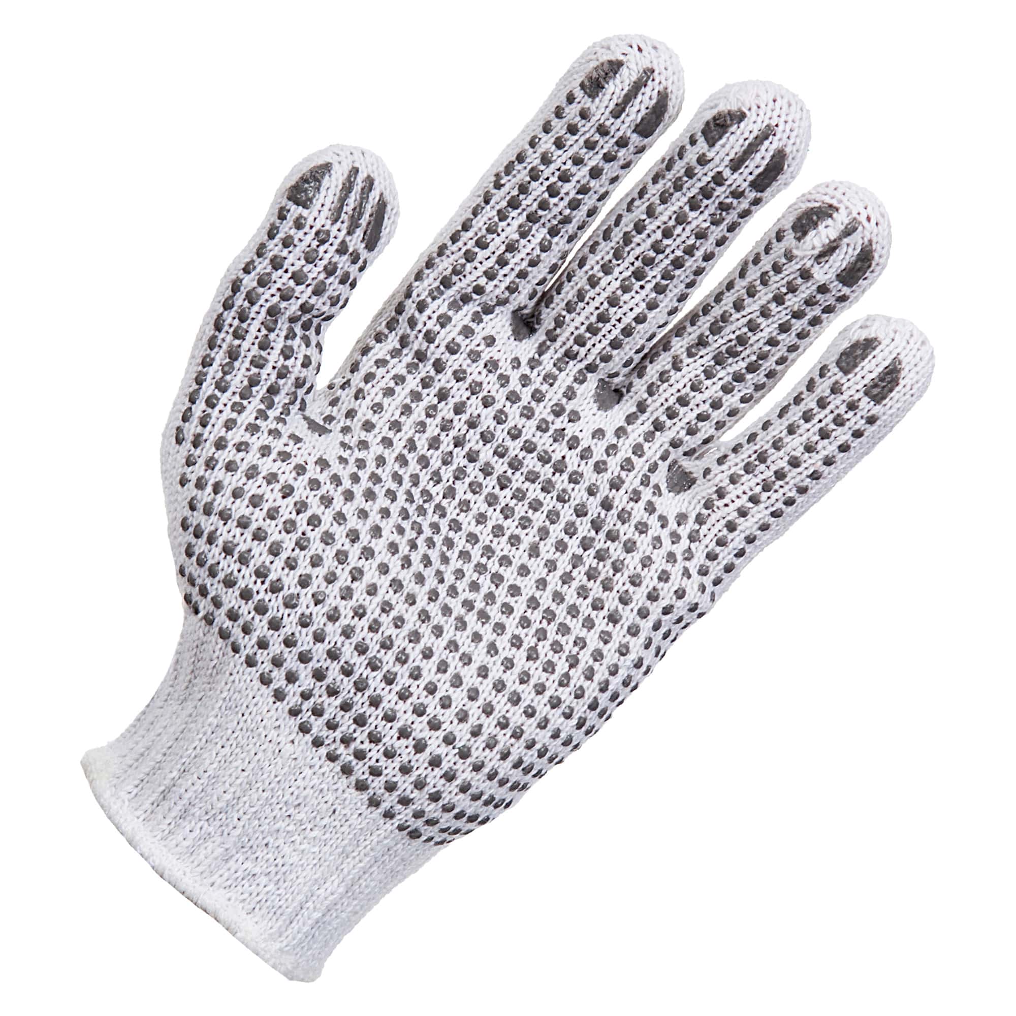 Knitted Polycotton Glove PVC Single Sided Dots