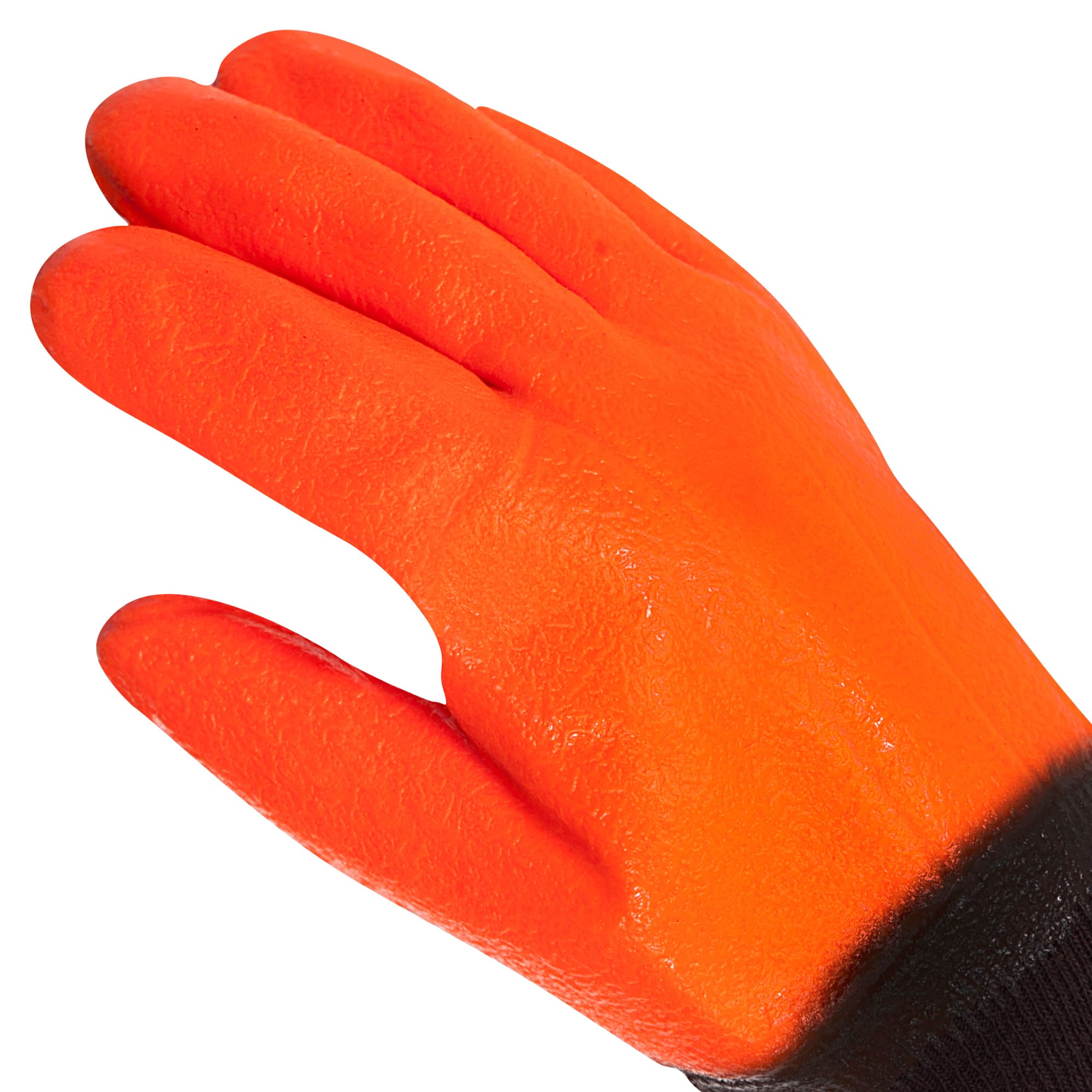 PVC Foam Orange Freezer Glove