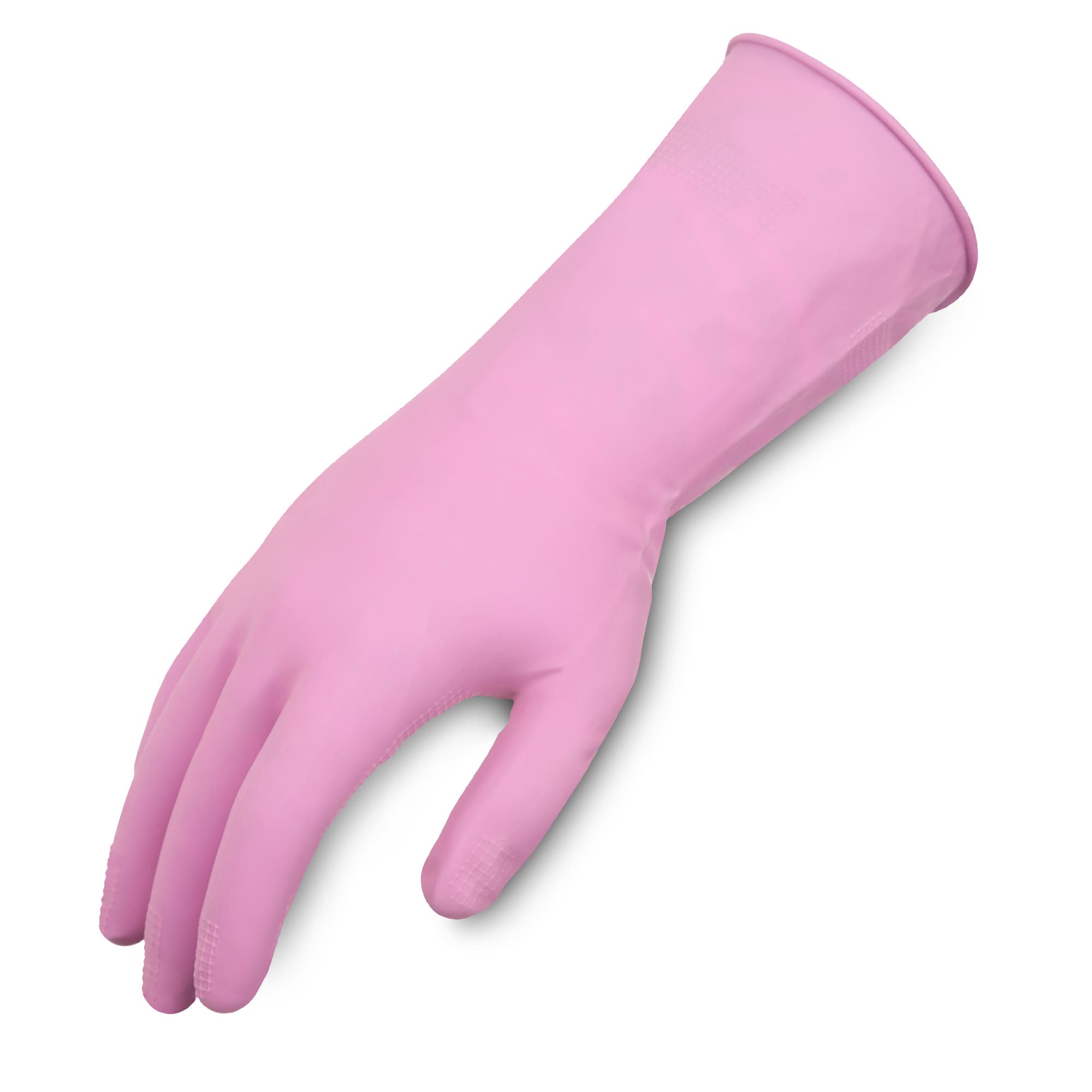 ULTRA TOUCH Pink Silverline Rubber Gloves