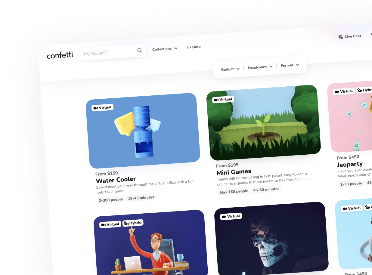 Sign-up for Free with Confetti