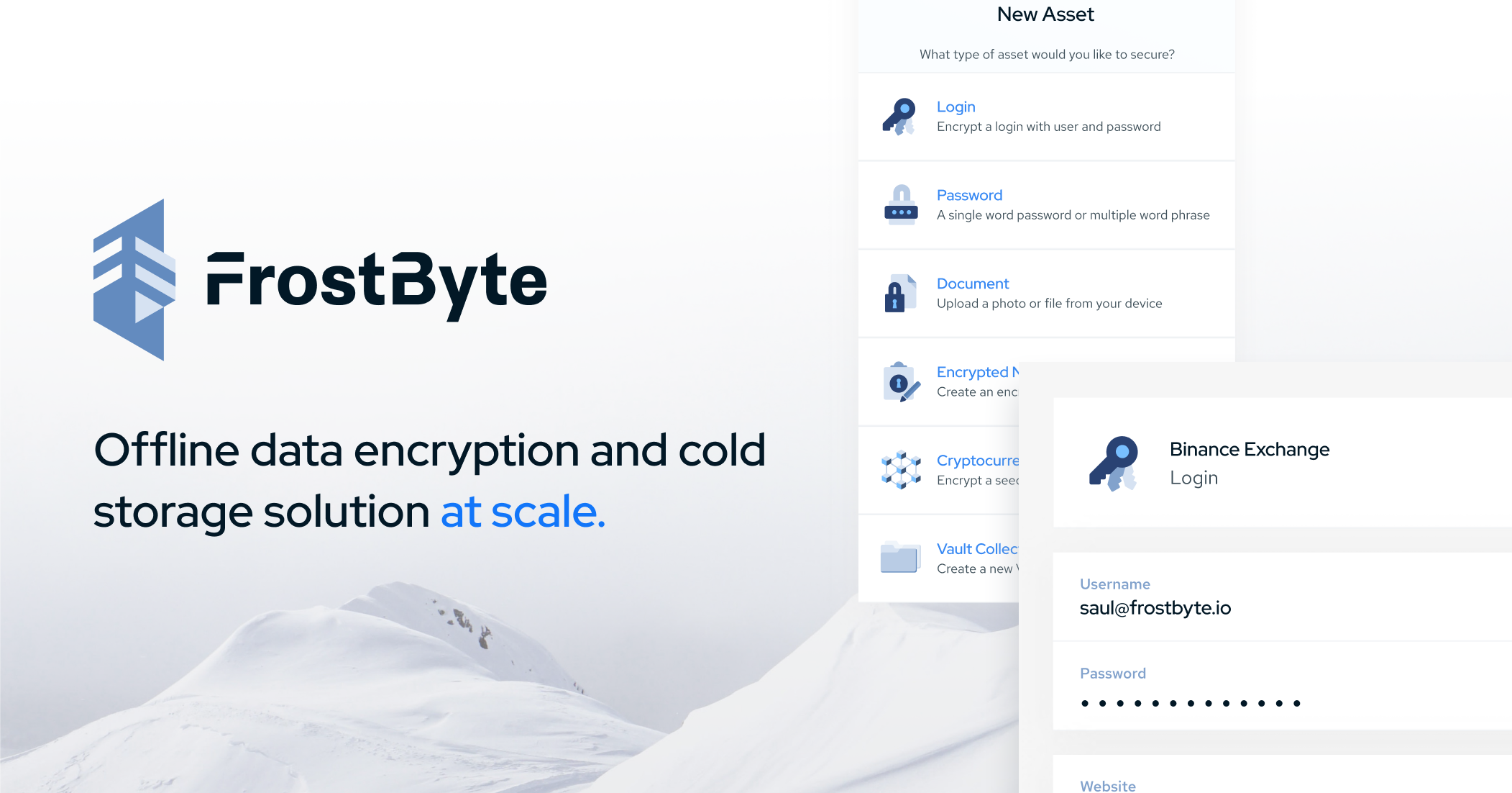 Home - FrostByte - Offline data encryption & cold storage solution at scale