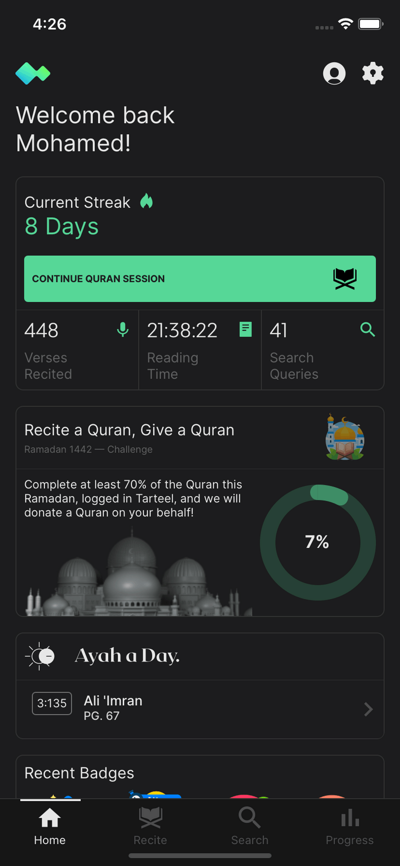 Tarteel - Recite the Quran Confidently