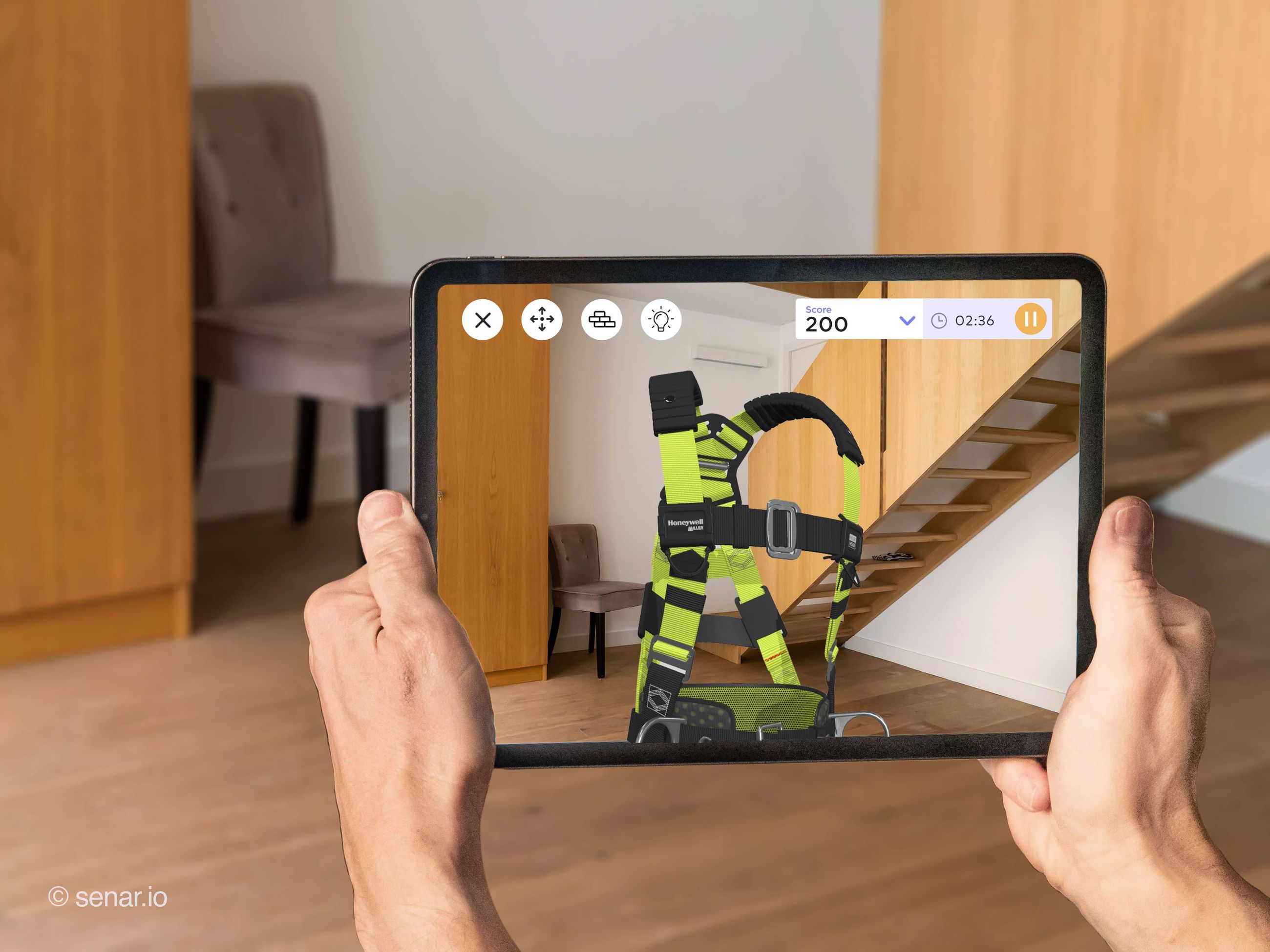 Inspection of Harness & SRL in Augmented Reality (AR)