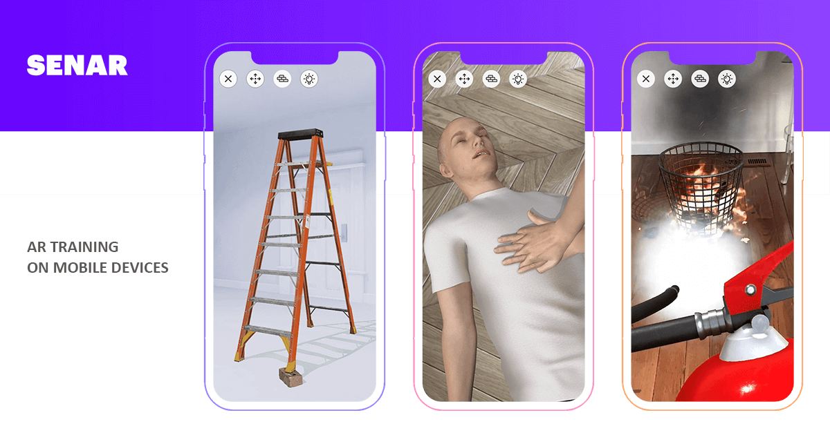Senar app, the best of AR for Safety Training