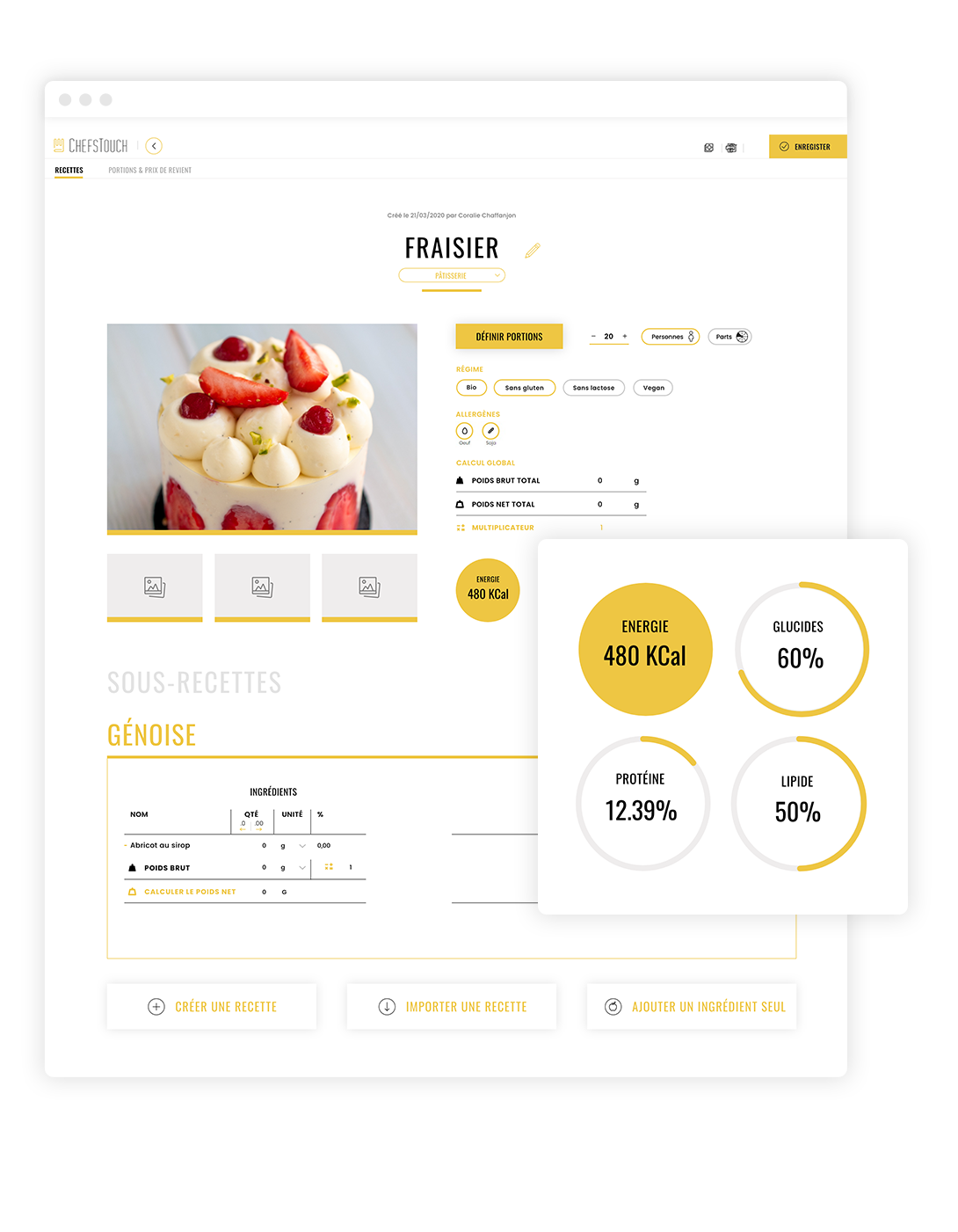 ChefsTouch - Logiciel de Recettes de recettes gratuit simple et intuitif