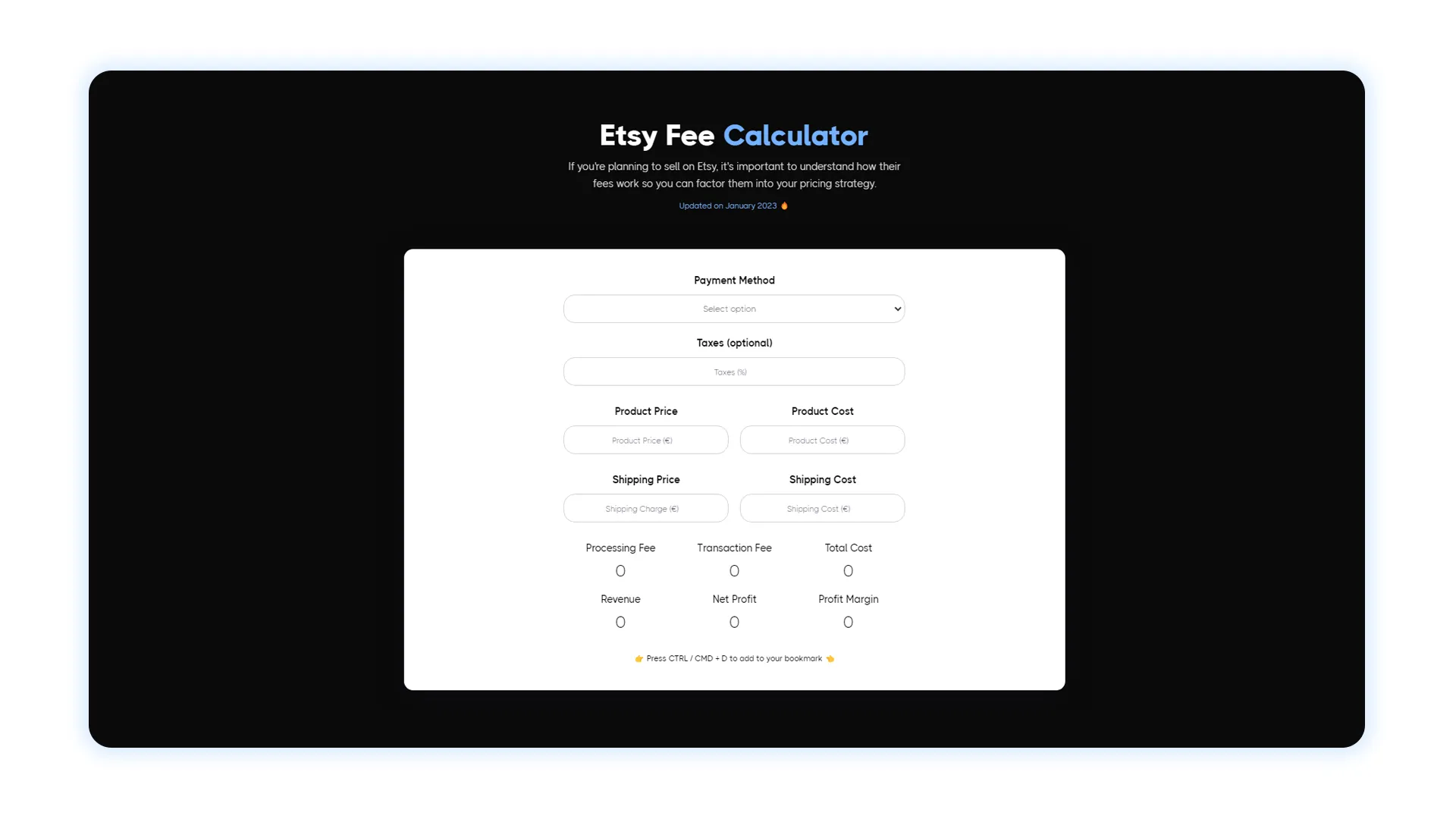 Etsy Fee Calculator Retailed io Etsy Fee Calculator Retailed io