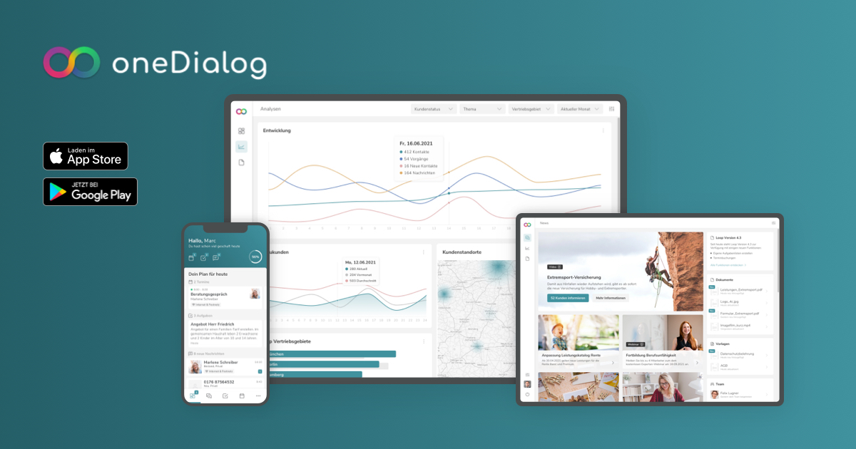 Die Plattform zur Digitalisierung Ihrer Absatzpartner | oneDialog