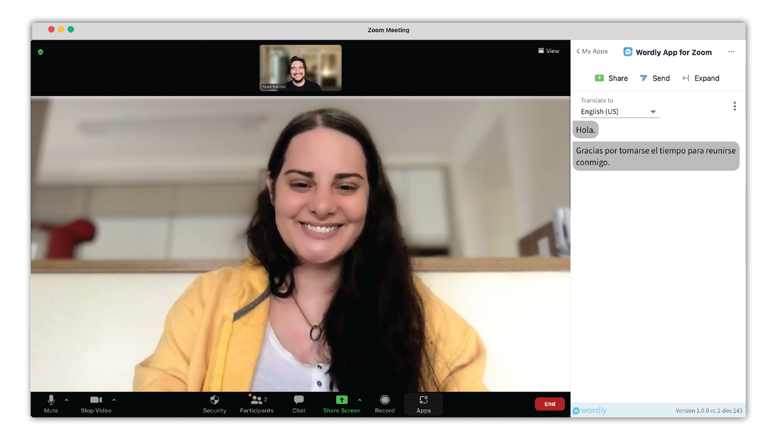 Managing Zoom Translation | Wordly