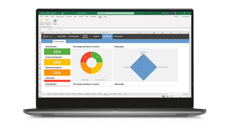 Strategic Management Excel Spreadsheet Template - LUZ Templates