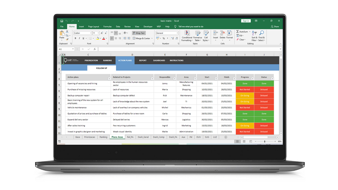 PPE Control Excel Spreadsheet Template - LUZ Templates