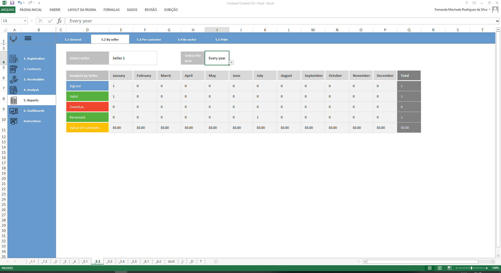 Contract Management and Control Excel Spreadsheet Template - LUZ Templates Contract Management and Control Excel Spreadsheet Template - LUZ Templates