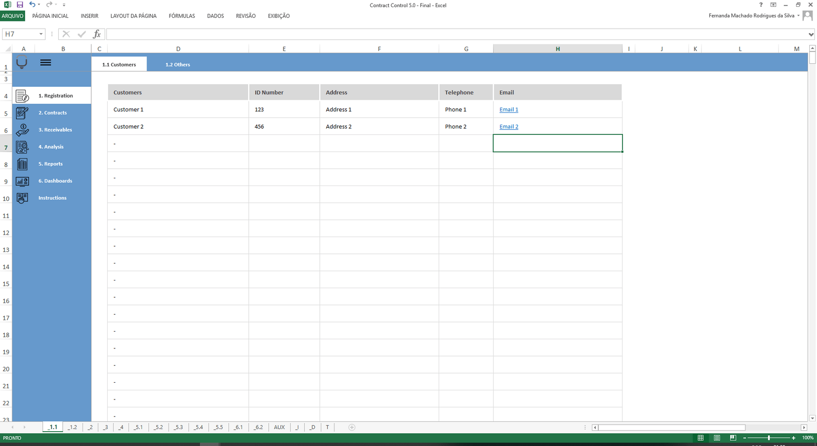 Contract Management And Control Excel Spreadsheet Template Luz Templates
