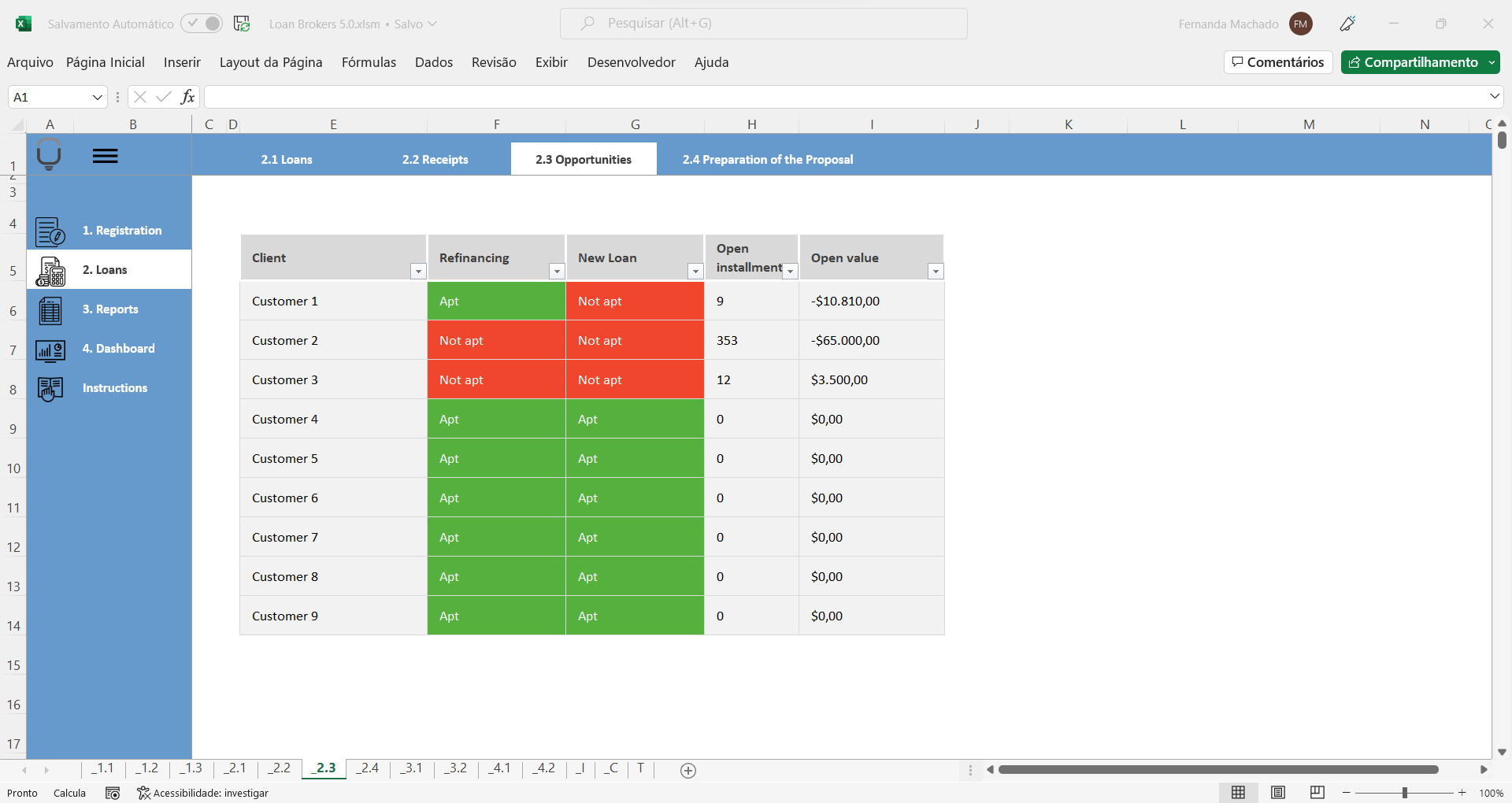 Loan Brokers Excel Spreadsheet Template - LUZ Templates
