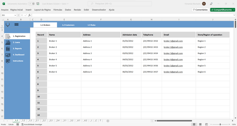 Loan Brokers Excel Spreadsheet Template - LUZ Templates