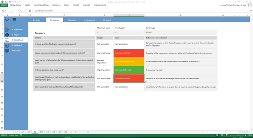 Six Sigma Excel Spreadsheet Template 5.0 - LUZ Templates