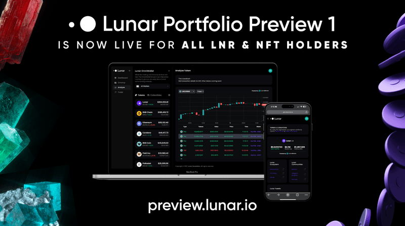 Lunar | Ecosystem Blog | Lunar Portfolio Preview 1 Now Available