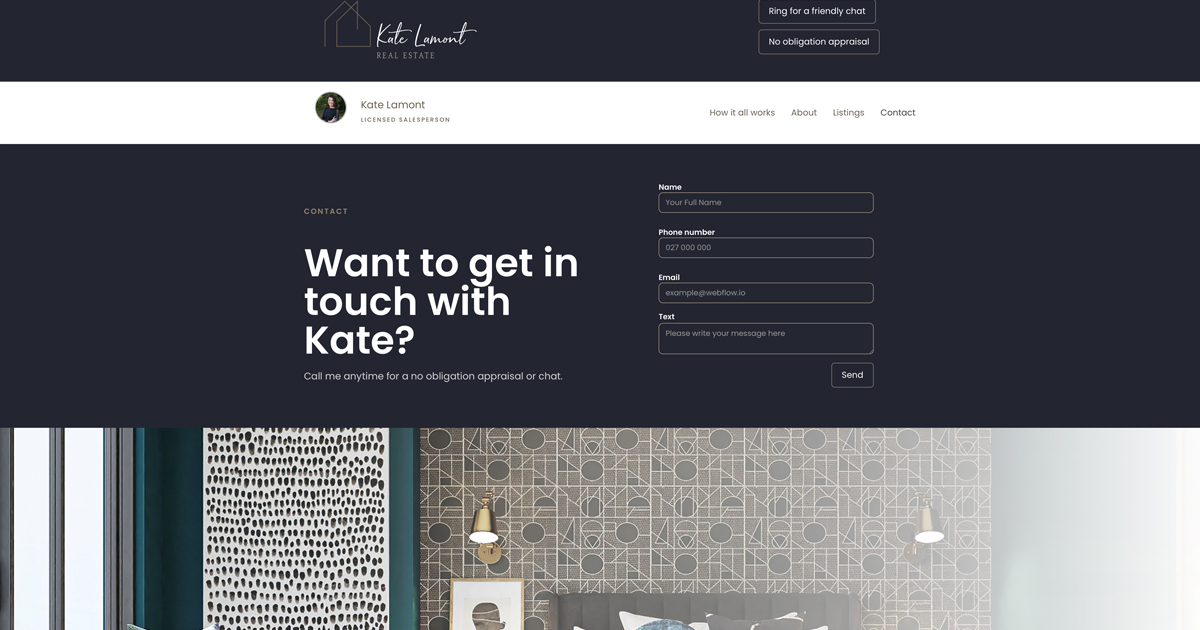 Contact Kate Lamont from Arizto Real Estate