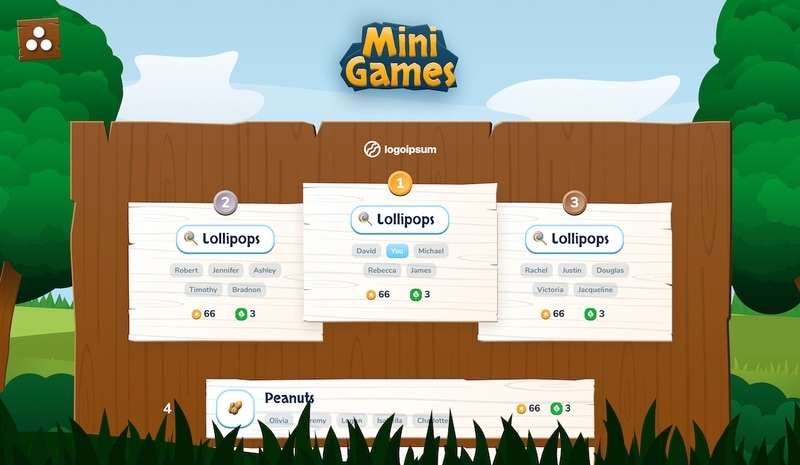 Virtual Mini Games Leaderboard | Confetti 🎉