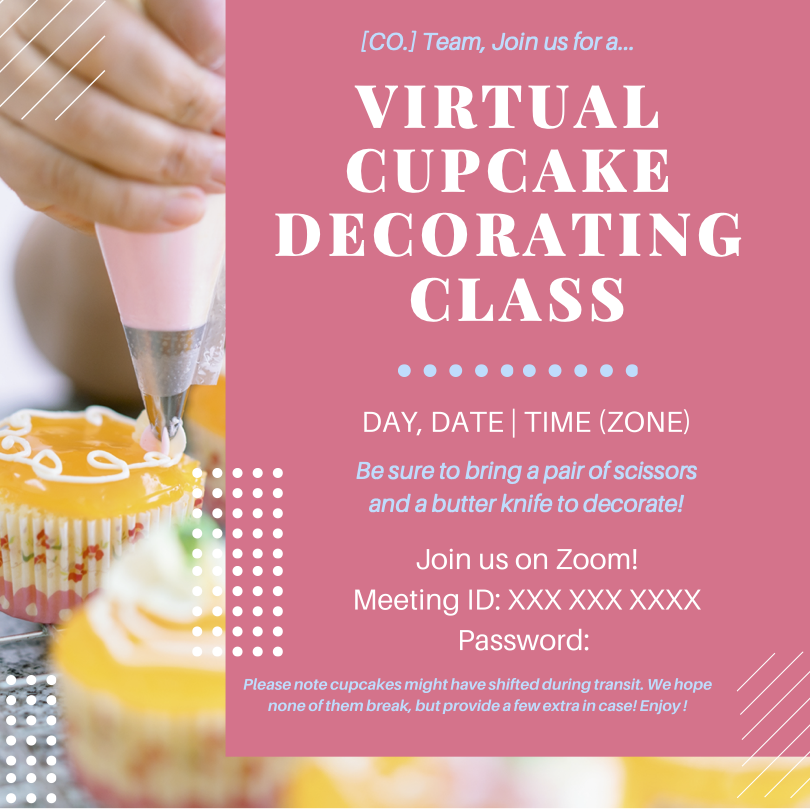 Cupcake Decorating Class Event Invitation | Confetti 🎉