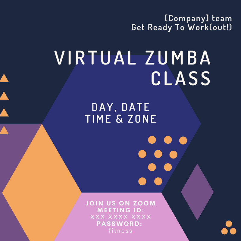 Zumba Class Event Invitation | Confetti 🎉