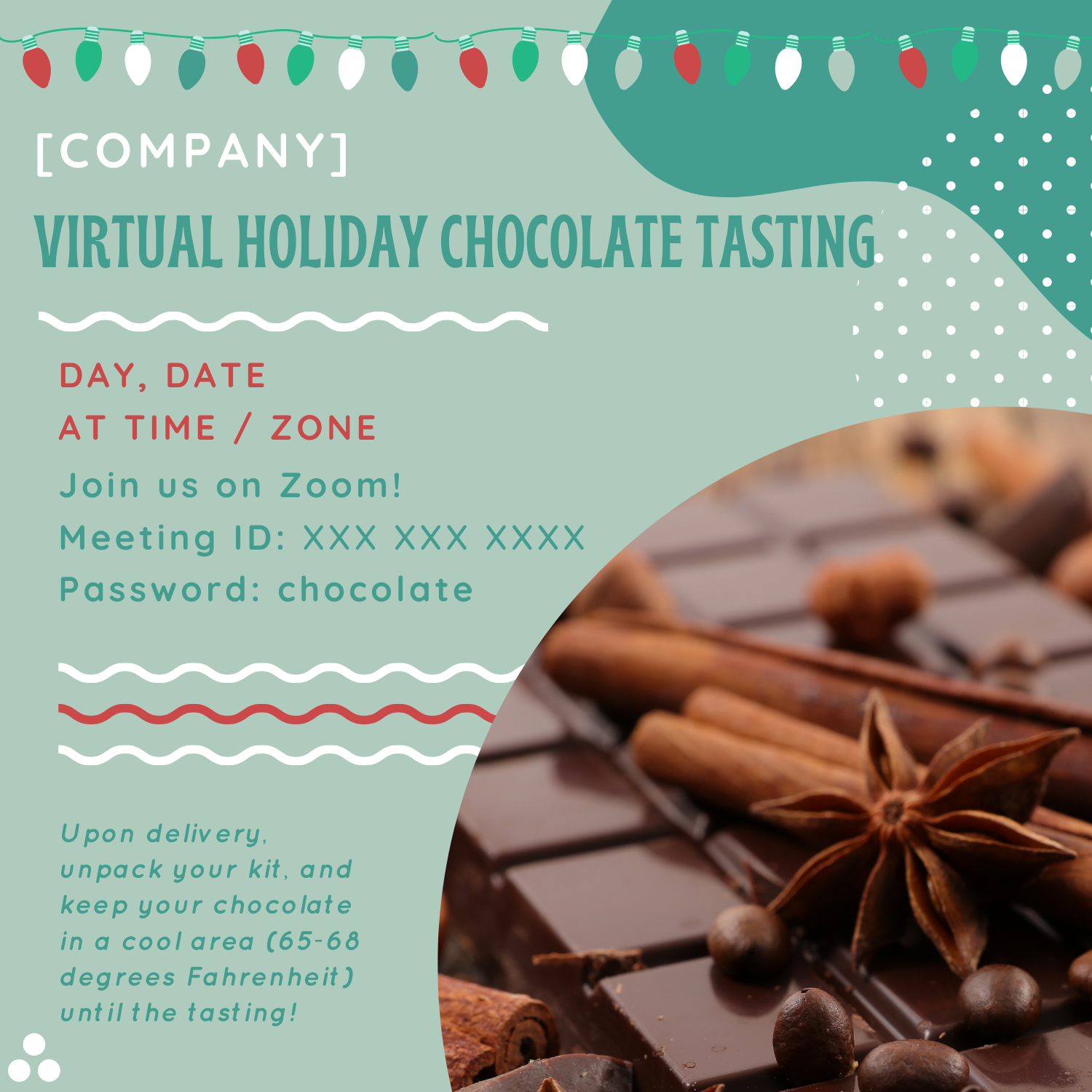 Holiday Chocolate Tasting Event Invitation | Confetti 🎉