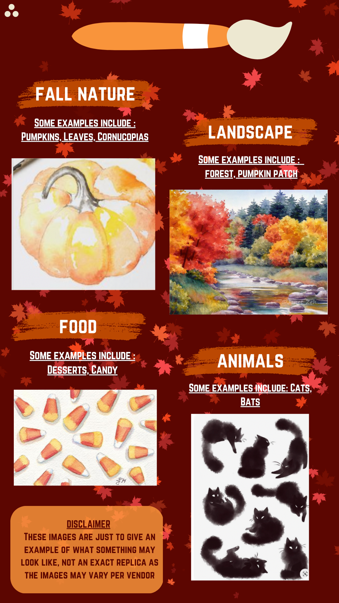 Fall Watercolor Painting Class Themes | Confetti 🎉