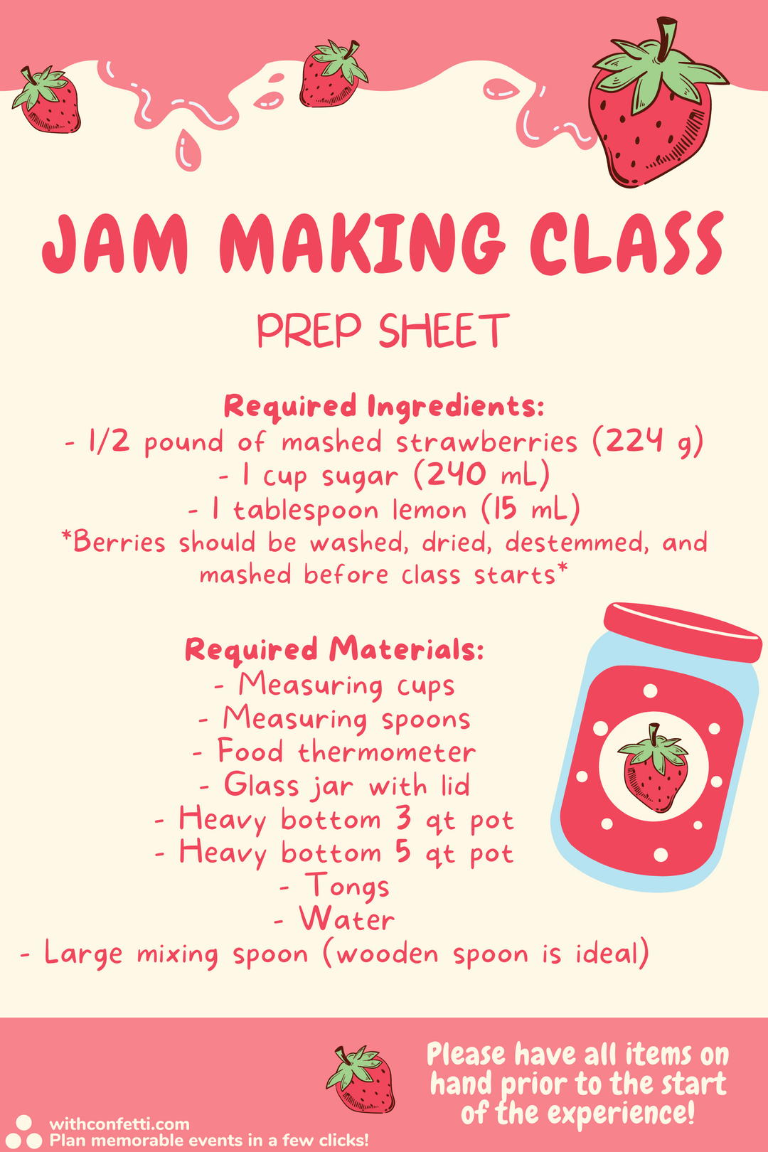Strawberry Jam Recipe | Confetti 🎉