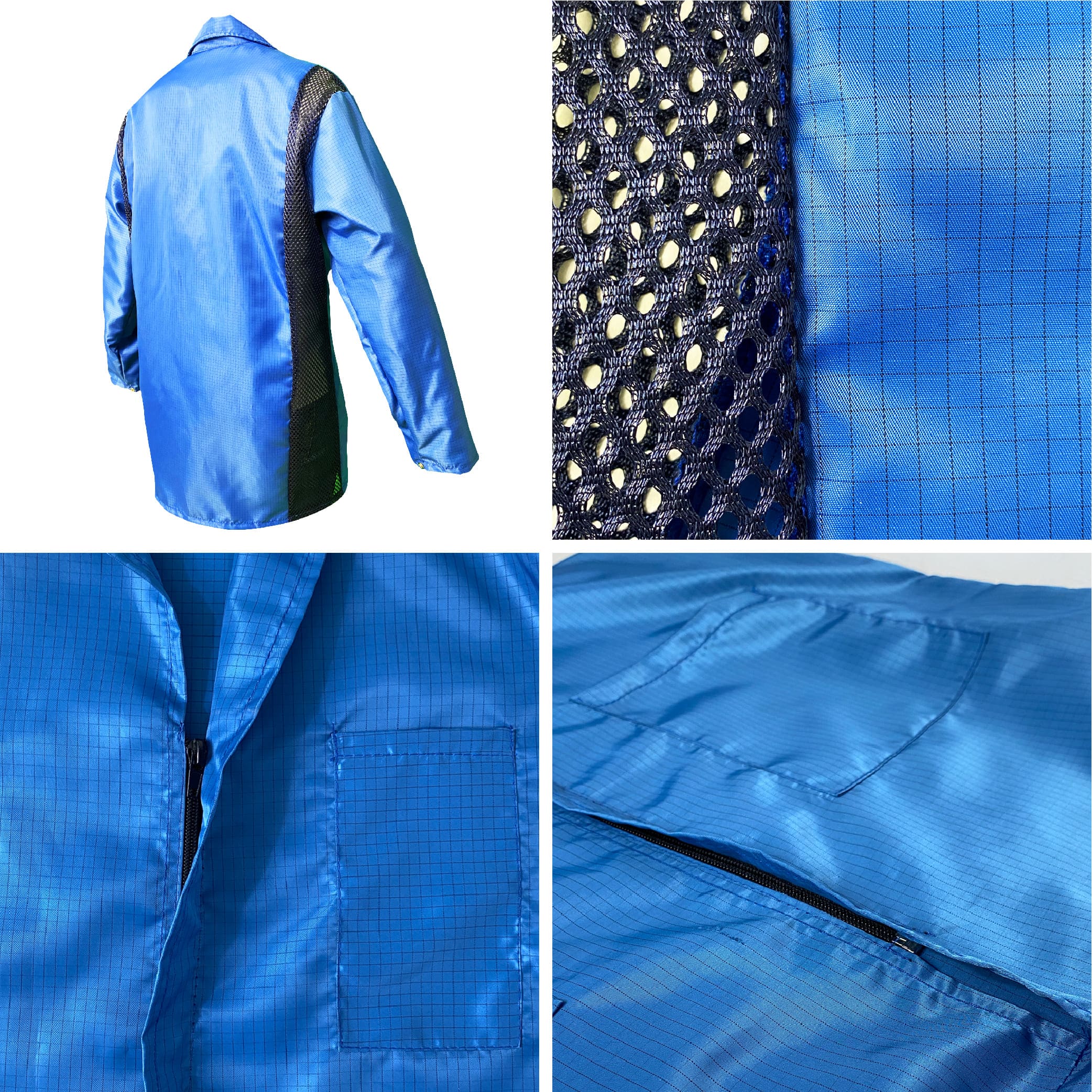 GLUH Internacional | Bata Antiestática Esd Pro "BATCOOL" Azul