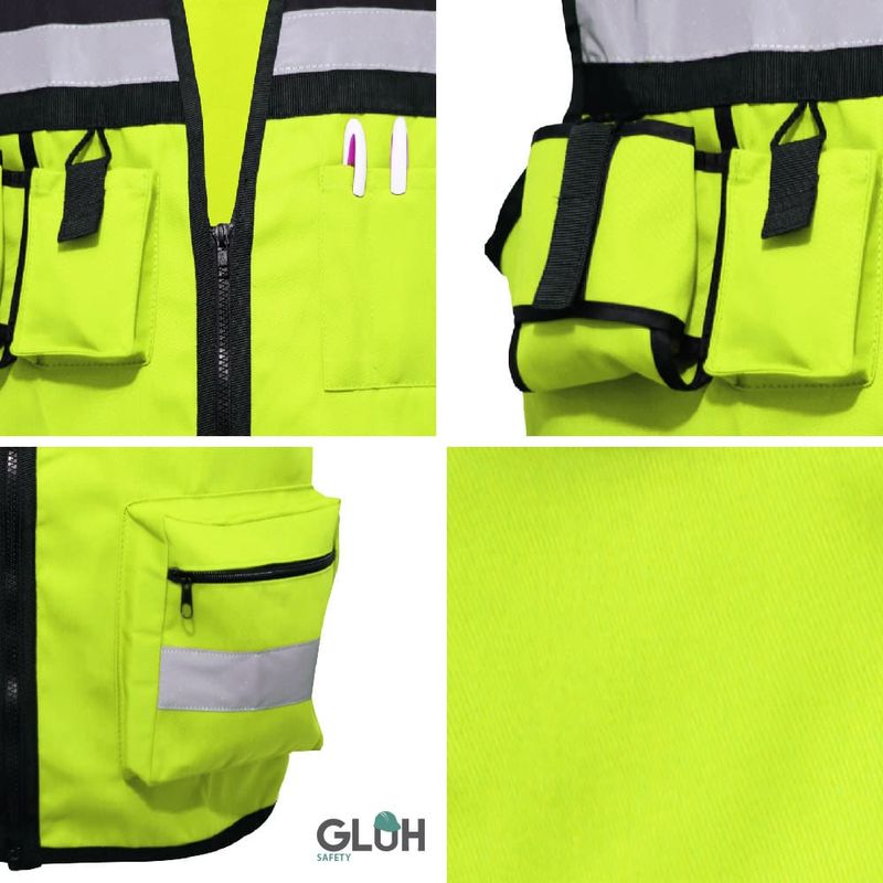 GLUH Internacional | Chaleco Seguridad de Gabardina 100% Algodón ...