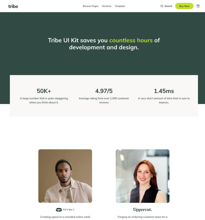 Tribe - Webflow Ecommerce Website Template