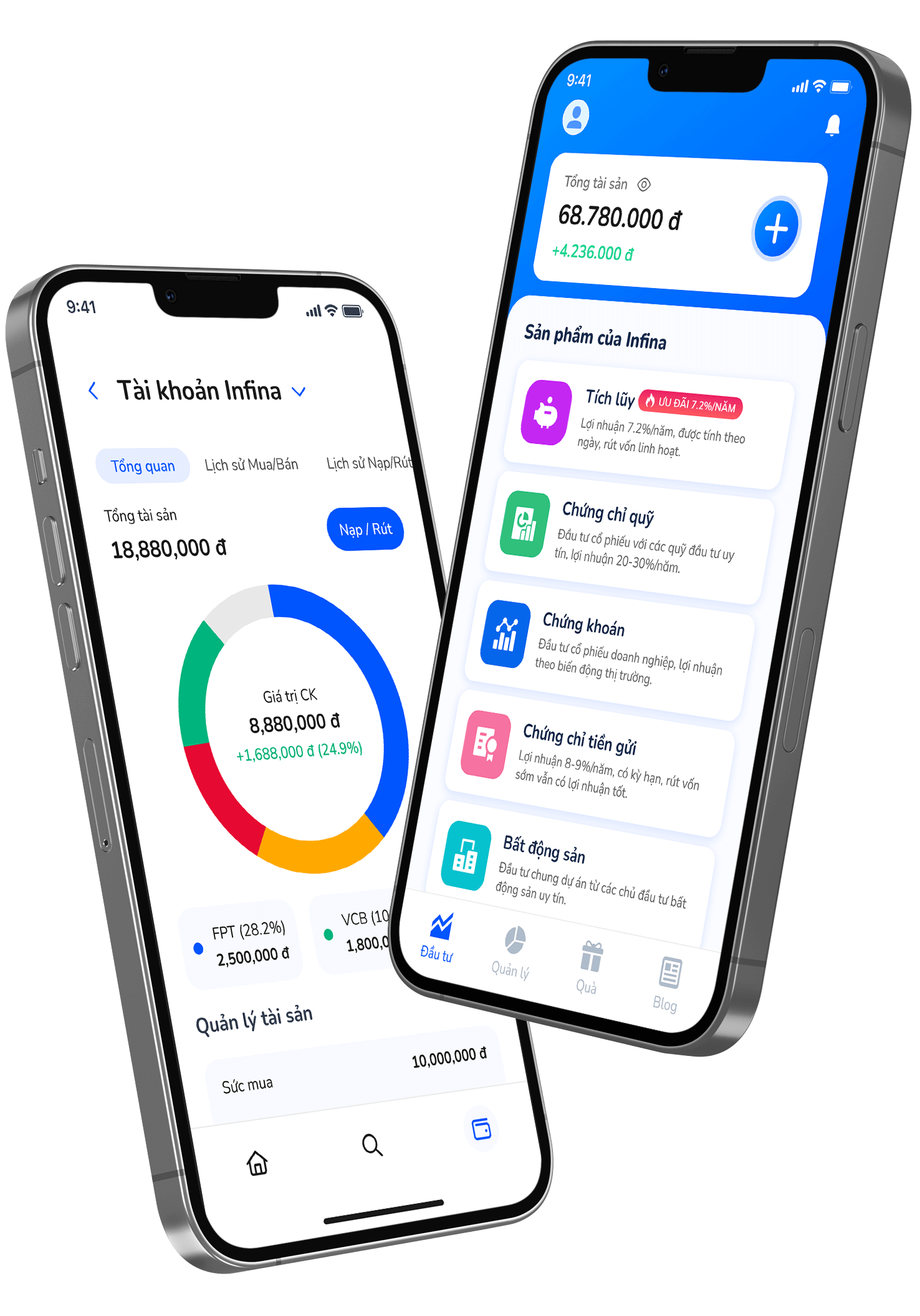 Infina - Đầu tư và tích lũy thông minh chỉ từ 10.000đ