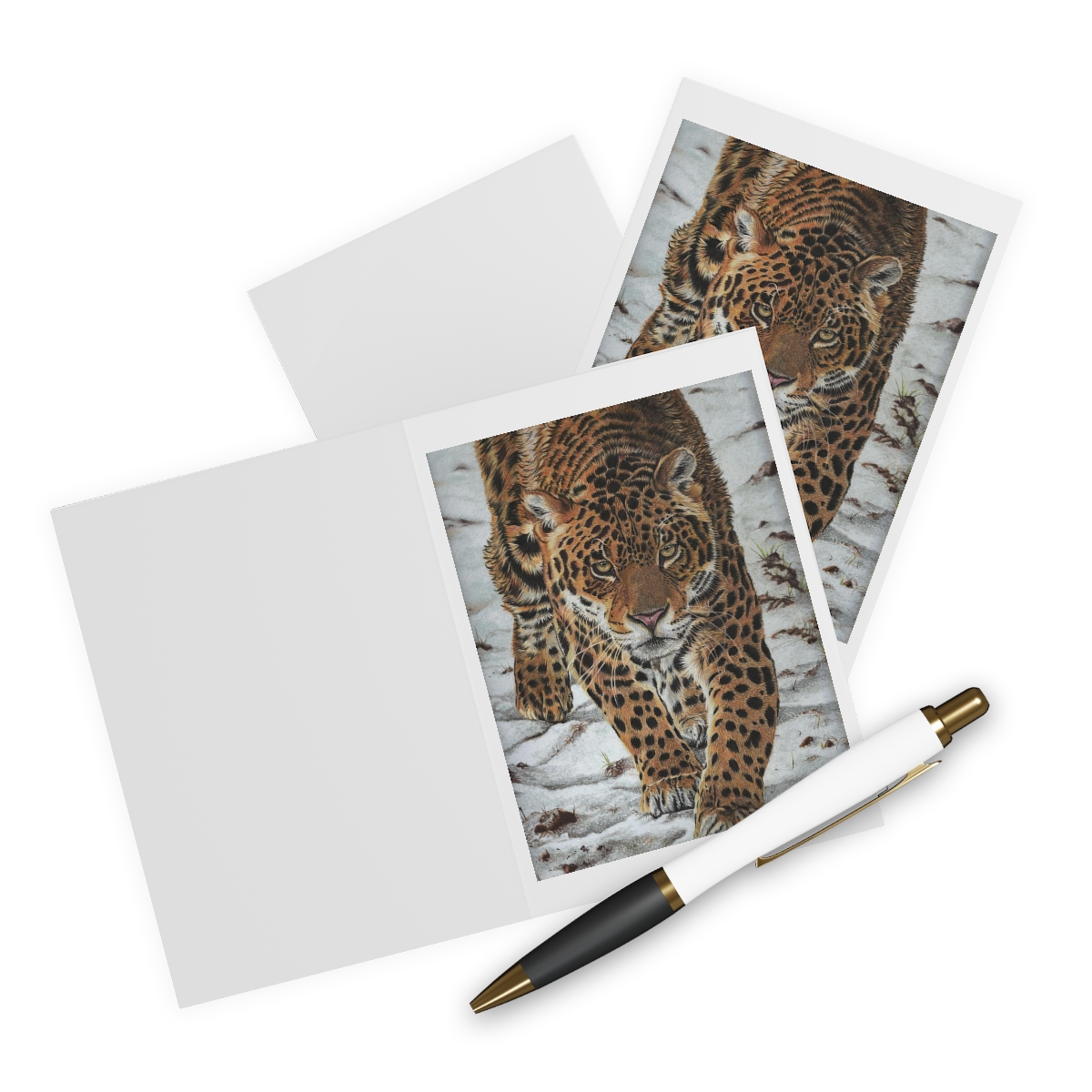 Taming Wildlife | Product - Leopard in snow