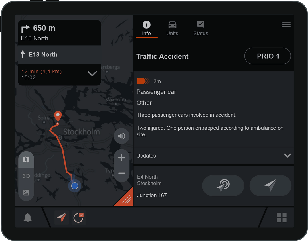 Evam | Emergency Vehicle Platform | Optimized for First Responders