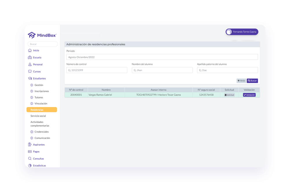 MindBox® - Plataforma de gestión escolar