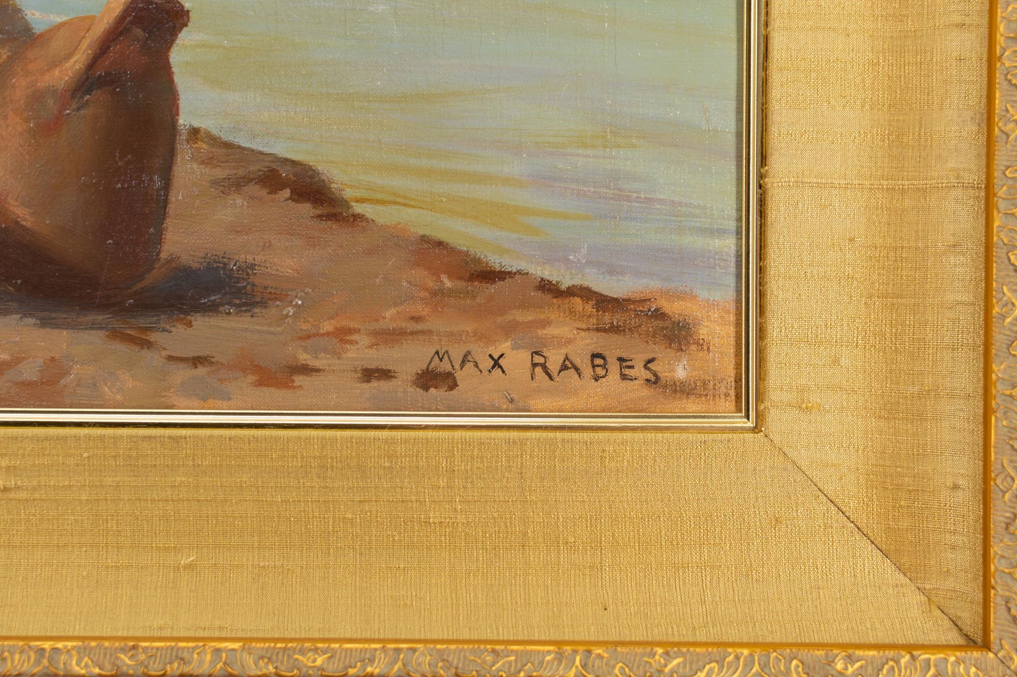 Artist Unknown | Egyptian Woman Fetching Wat | Oil on Board