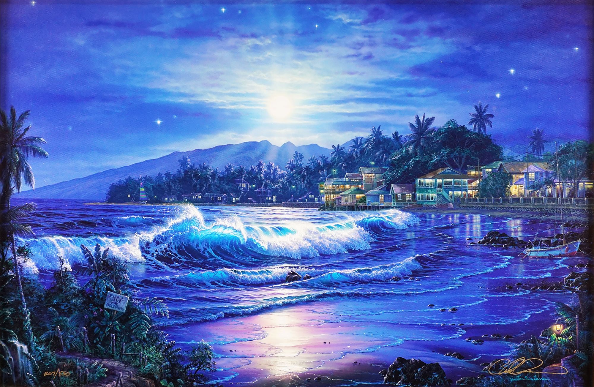 Artist Christian Lassen | Lahaina Starlight | Canvas