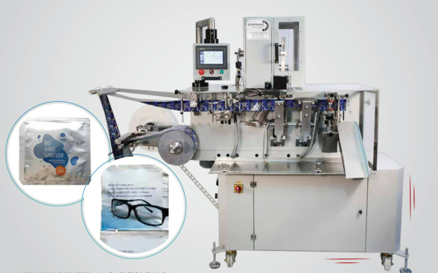Schematic - Single Sachet Wet Wipes Filling and Packaging Machine