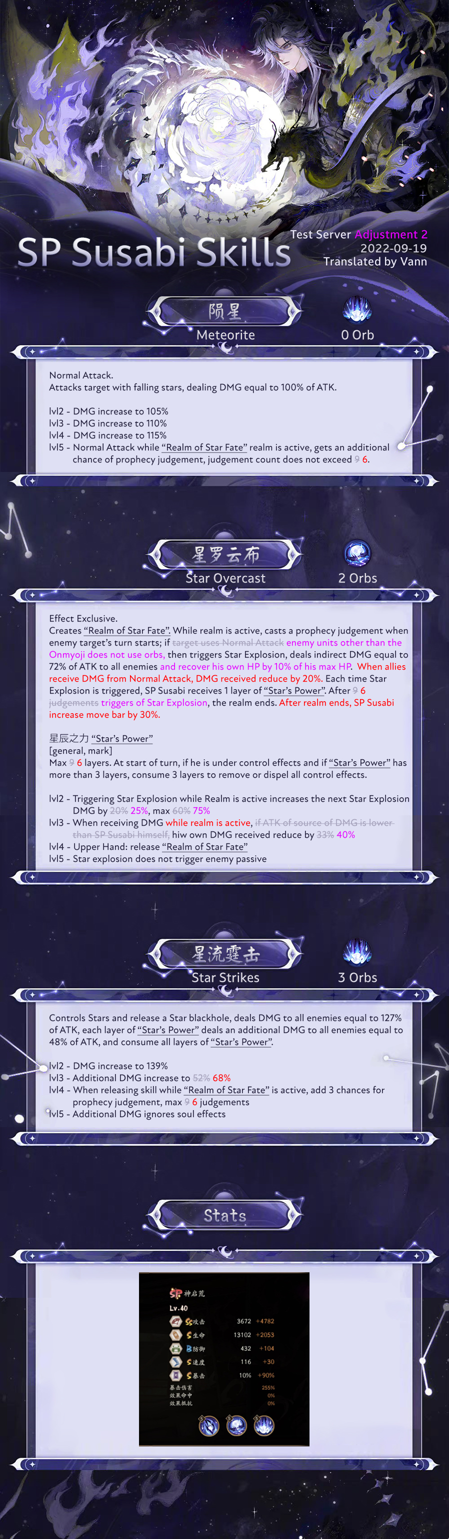 Divine Prophet Susabi Skill Description - Guidemyoji