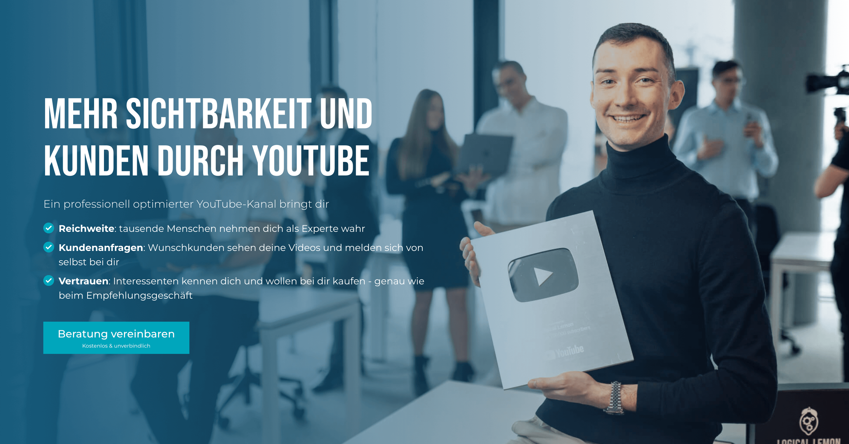 Mehr Sichtbarkeit und Kunden durch YouTube | Logical Lemon