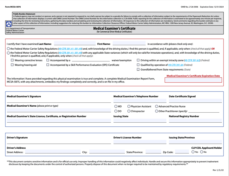 What is a DOT Physical? Everything you need to know