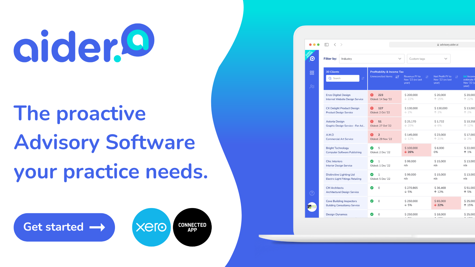Advisory Intelligence Platform for Accountants and Bookkeepers | Aider